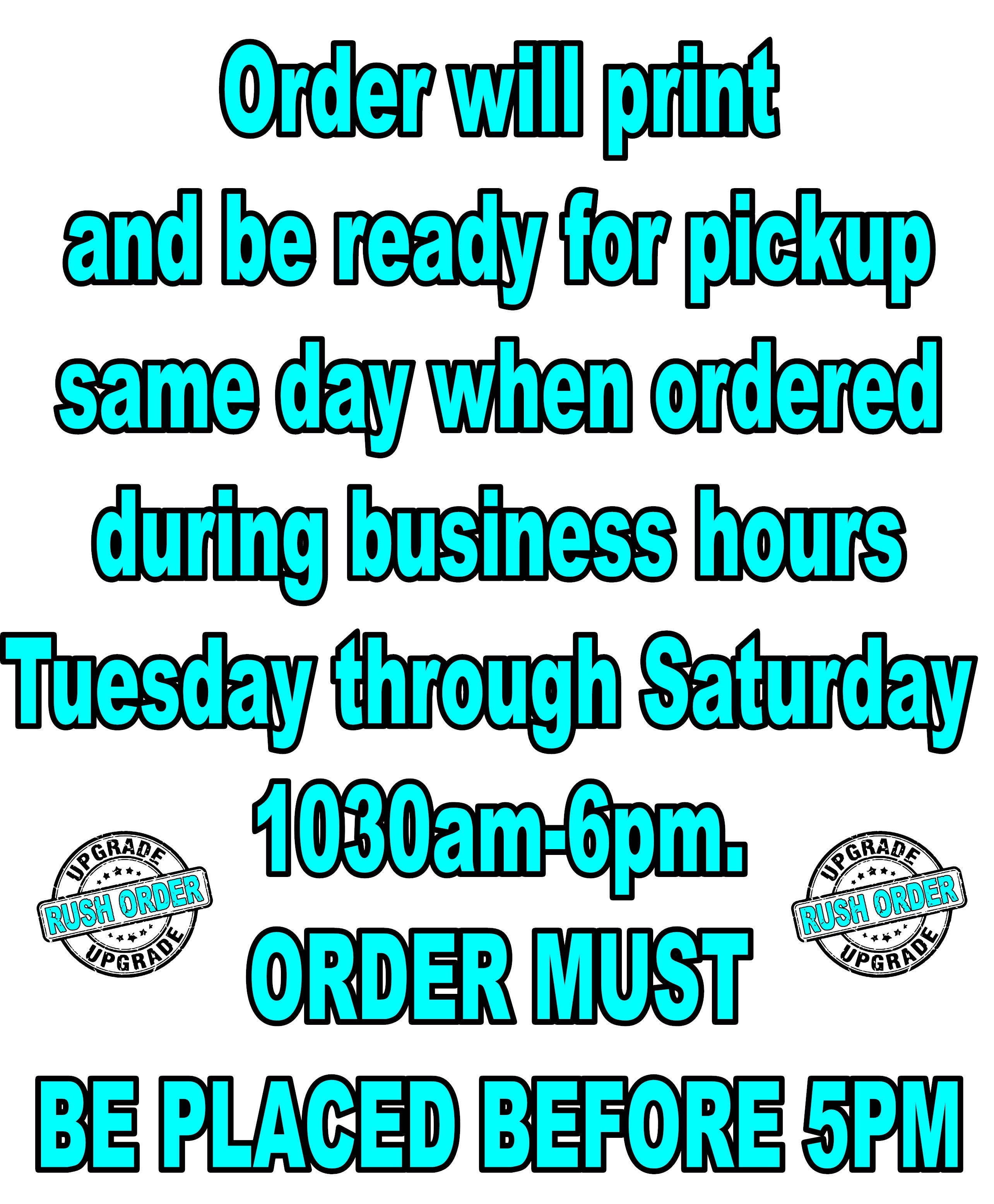 RUSH ORDER SERVICE – TransferCannon.com